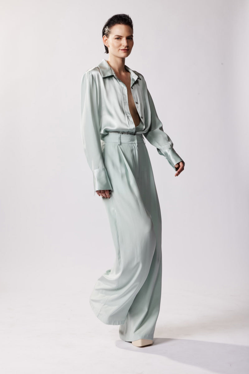 Silk Sun Pants- Seafoam – KES