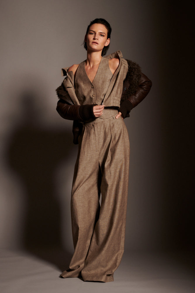 Black Vested Top | Black Vest | KES NYC